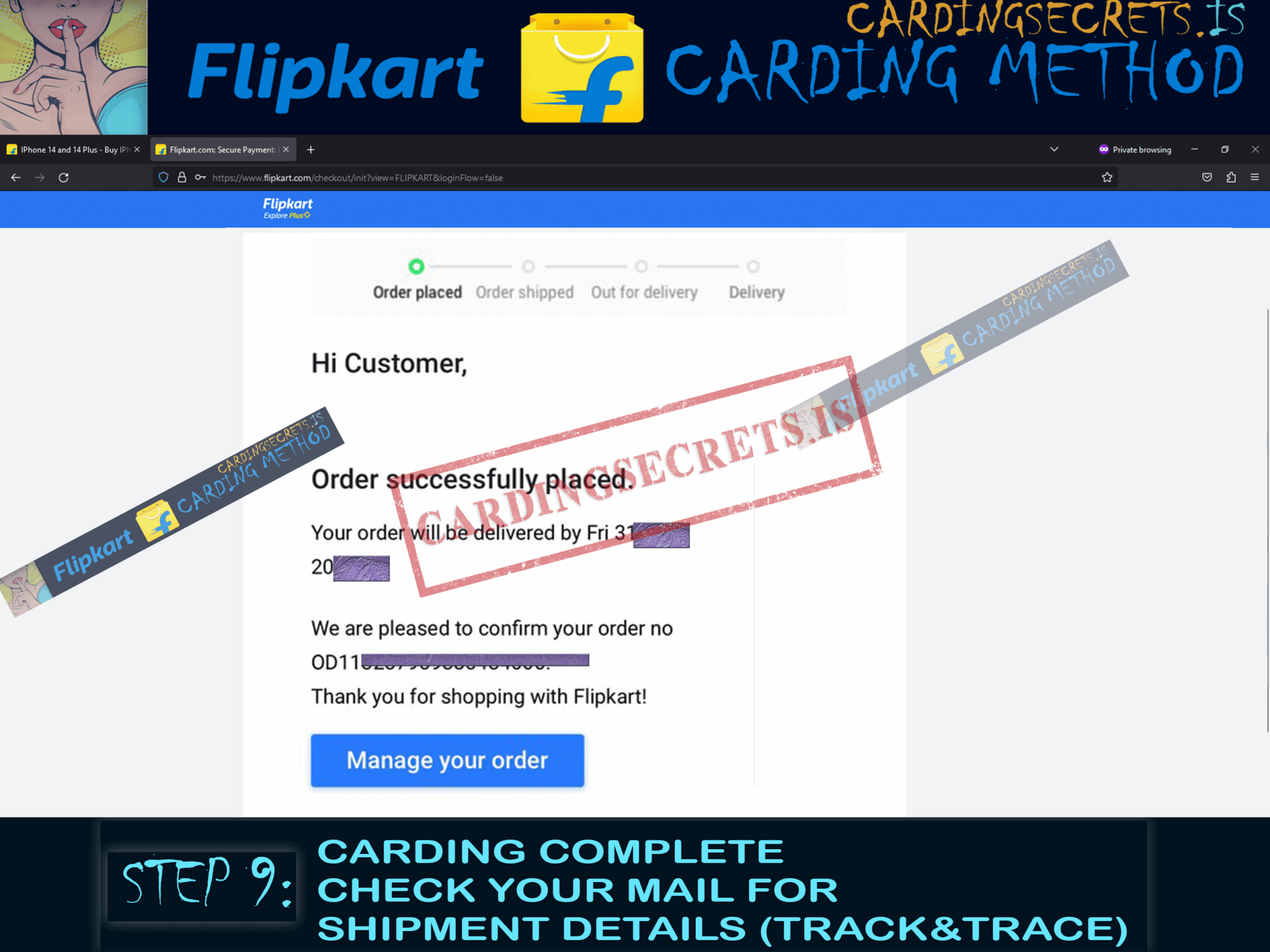 Epic fast Flipkart Carding Method 2025 (India) - CardingSecrets