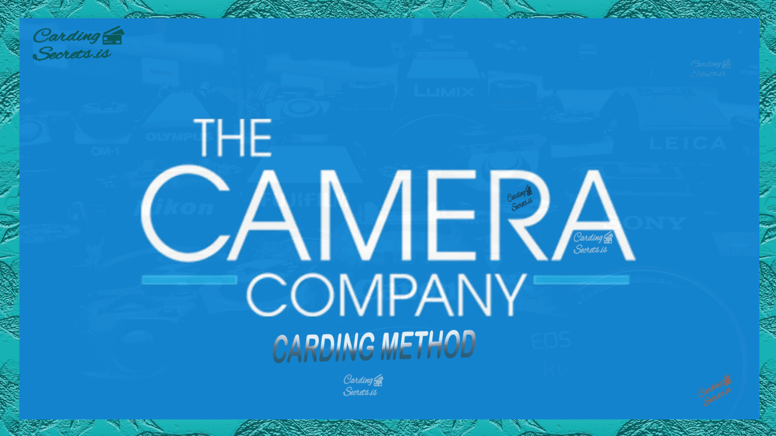 2025: CameraCompany Carding Method - Easy - CardingSecrets