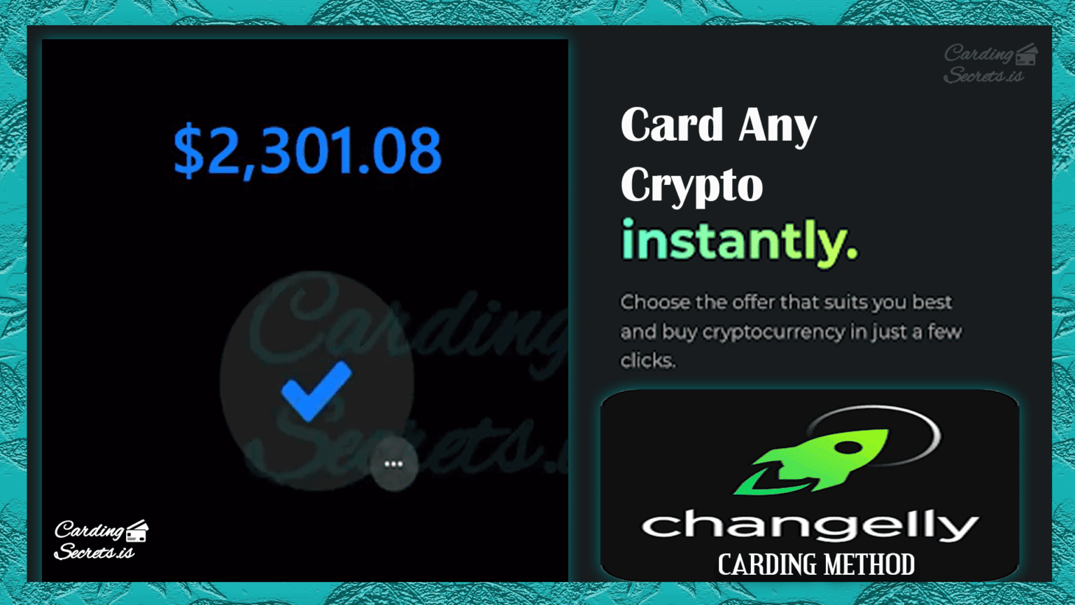 Changelly BTC Carding Method: Successfully Carded $2301.08 - CardingSecrets
